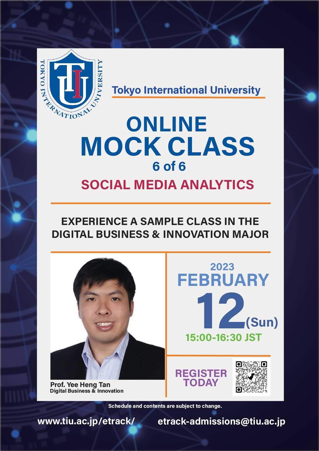 TIU Mock Class 6 of 6: Social Media Analytics – TIU Etrack