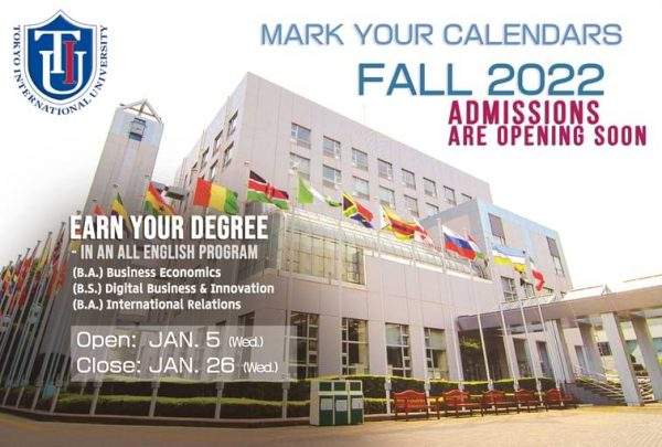 Fall 2022 Admissions Opening Soon – TIU Etrack