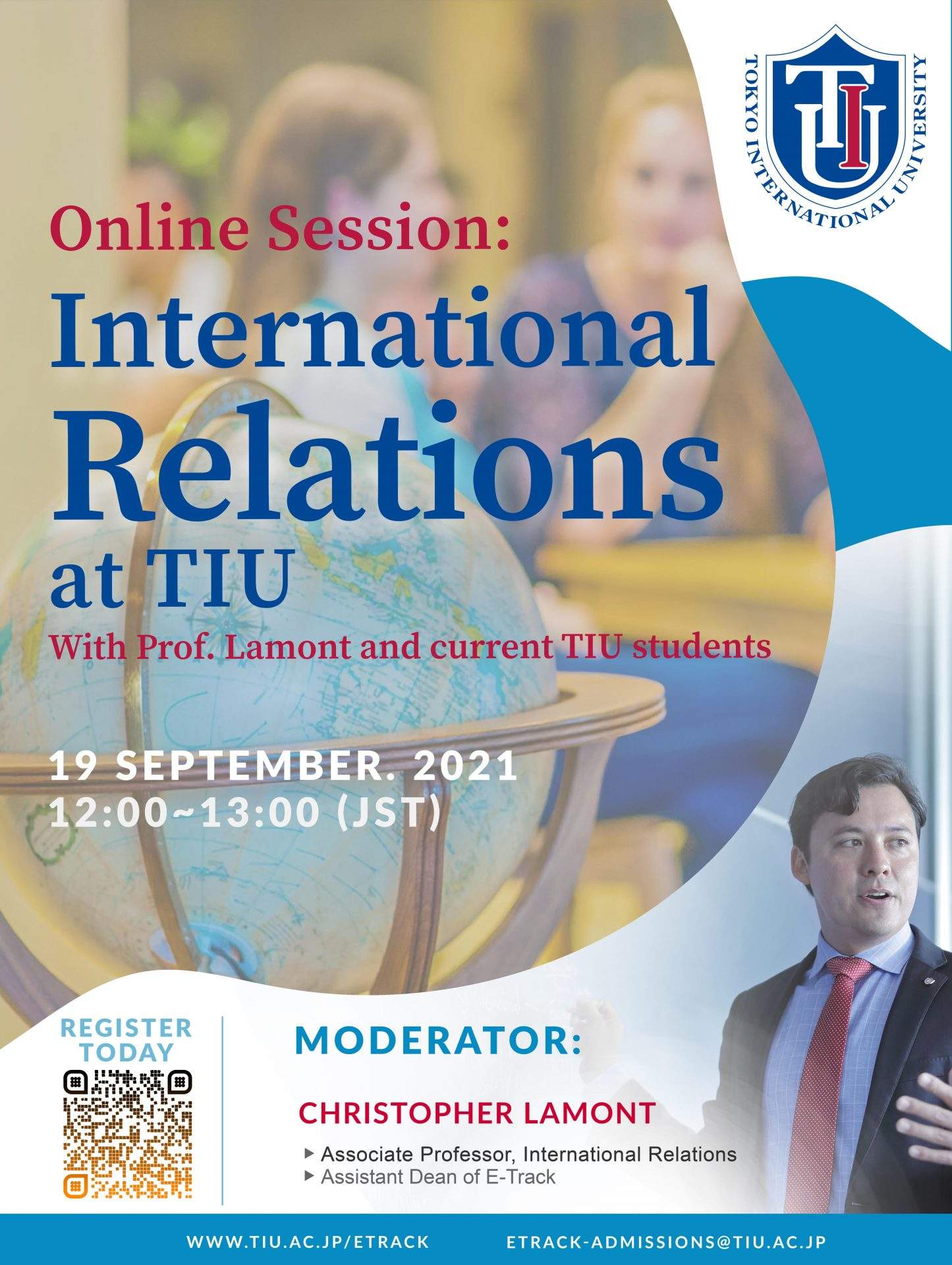 International Relations at TIU with Prof. Lamont and current TIU ...