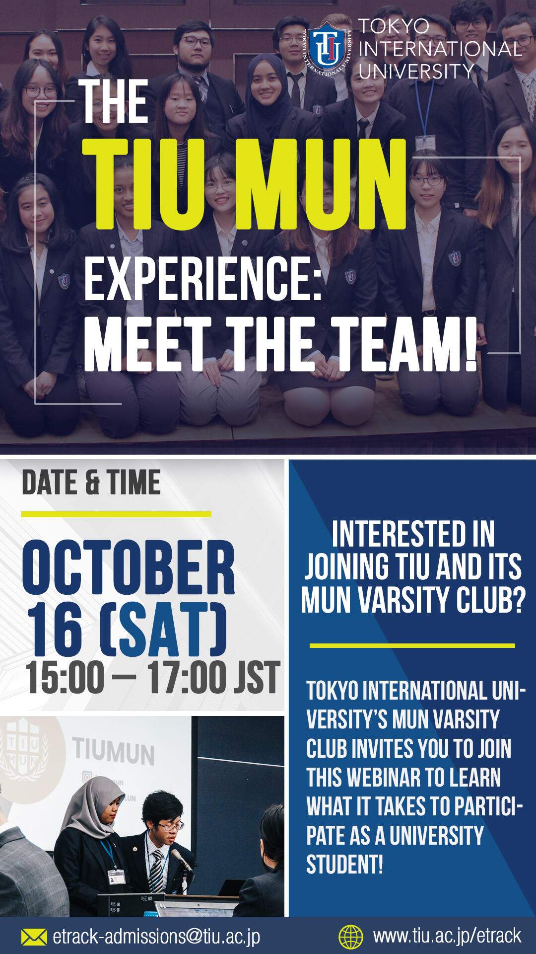 TIU MUN – TIU Etrack