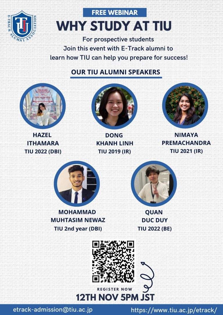 TIU Alumni Panel Discussion: Why TIU? – TIU Etrack